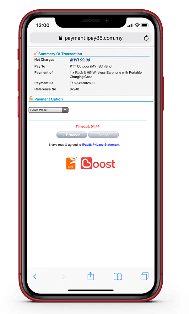 4. Pay With Boost Wallet | PTT Outdoor