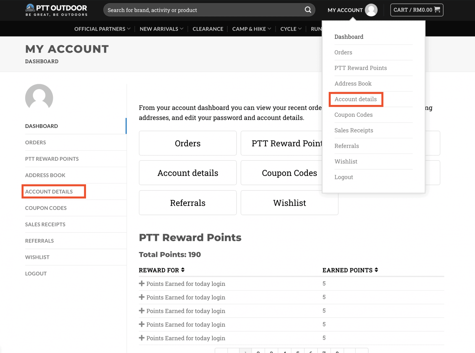 Help Centre | PTT Outdoor