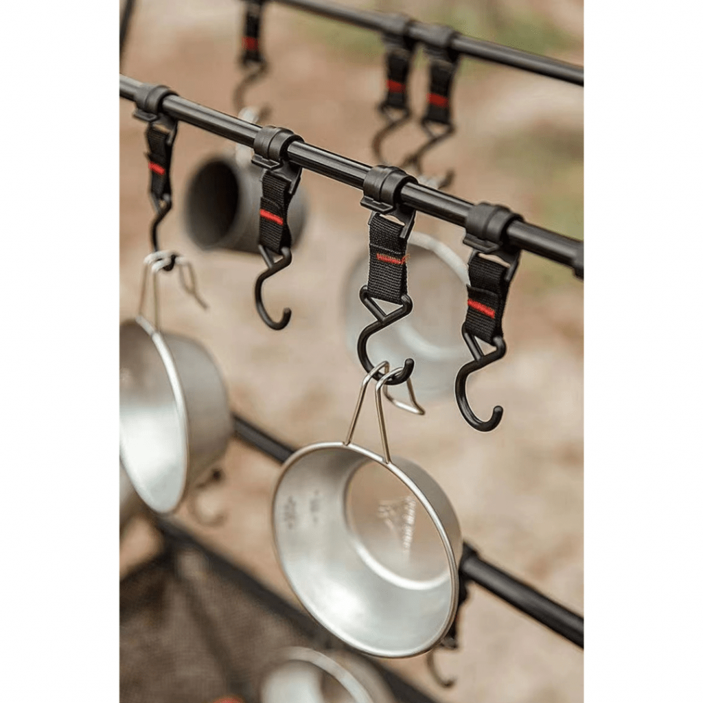 Best Foldable Camping Hanging Rack With Mesh Basket | PTT Outdoor