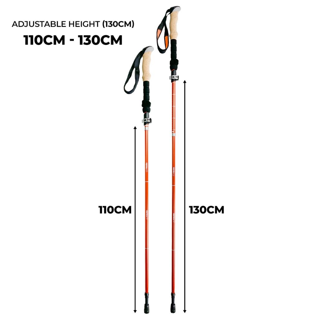 TAHAN 3-Section Foldable Hiking Stick 130cm | Best For Hike
